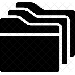 Multiple Folders Icon - Download in Glyph Style