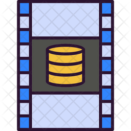 Mysql Icon - Download in Colored Outline Style