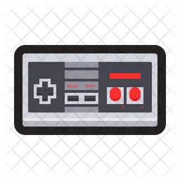 Nes Controller Icon - Download in Colored Outline Style