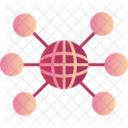 Network Emoji Icon - Download in Gradient Style