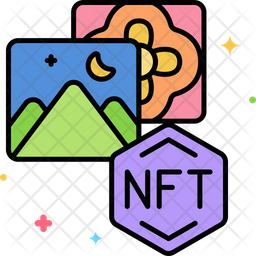 Nft Art Icon - Download in Colored Outline Style