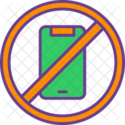 No Cell Phone Icon - Download in Dualtone Style