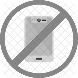 No Cell Phone Icon - Download in Flat Style