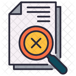 No Data Icon - Download in Colored Outline Style