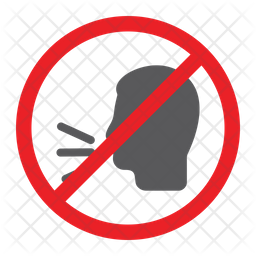 No Talking Icon - Download in Glyph Style
