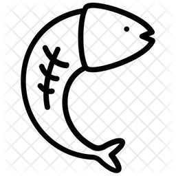 Northern Pike Icon - Download in Line Style