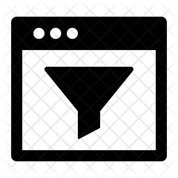 Online Filter Icon - Download in Glyph Style