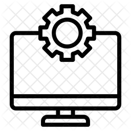 Operating system Icon - Download in Line Style