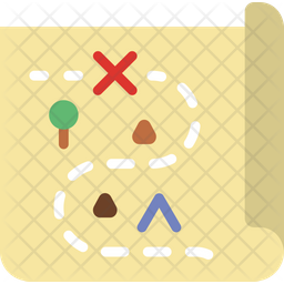 Paper Map Icon - Download in Flat Style