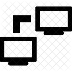 Pc Connection Icon - Download in Glyph Style