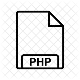 Php Icon - Download in Line Style