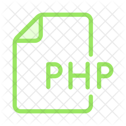 Php file Icon - Download in Colored Outline Style