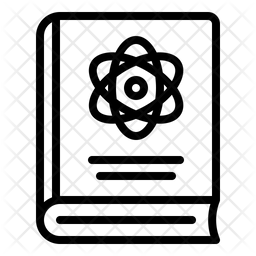 Physics Book Icon - Download in Line Style