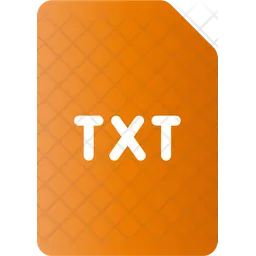 Plain Text File Icon - Download in Gradient Style