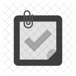 Planner completed Icon - Download in Glyph Style