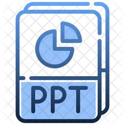 Ppt File Icon - Download in Colored Outline Style