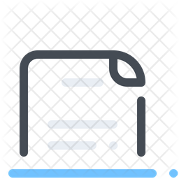 Print File Icon - Download in Colored Outline Style