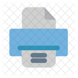 Print File Icon - Download in Flat Style