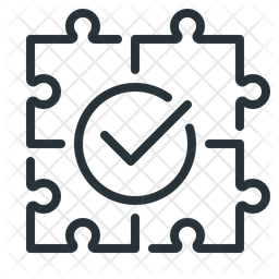 Problem Solved Icon - Download in Line Style