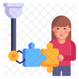 Problem Solving Icon - Download in Flat Style