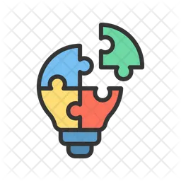 Problem Solving Icon - Download in Colored Outline Style