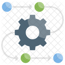 Process Diagram Icon - Download in Flat Style