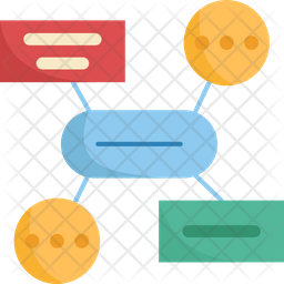 Process Diagram Icon - Download in Flat Style