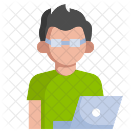 Programmer Icon - Download in Flat Style