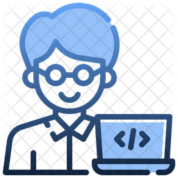 Programmer Icon - Download in Gradient Style