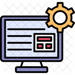 Programming Icon - Download in Colored Outline Style