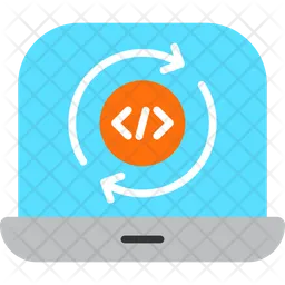 Programming Cycle Icon - Download in Flat Style
