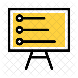 Project List Icon - Download in Colored Outline Style