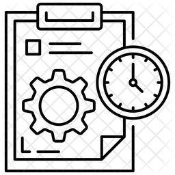 Project Management Icon - Download in Line Style