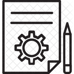 Project Plan Icon - Download in Line Style