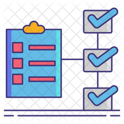 Project Status Icon - Download in Colored Outline Style