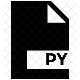 Py format Icon - Download in Glyph Style