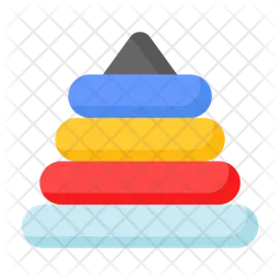 Pyramid Stacks Icon - Download in Flat Style