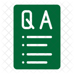 Qa Icon - Download in Flat Style