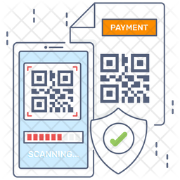 Qr Code Access Icon - Download in Colored Outline Style
