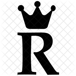 R Icon - Download in Glyph Style