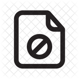 Restrict Icon - Download in Line Style
