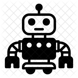 Robot Icon - Download in Glyph Style