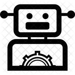 Robot Icon - Download in Glyph Style