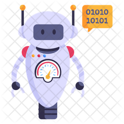 Robot Coding Icon - Download in Flat Style