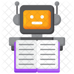 Robot Manual Icon - Download in Flat Style
