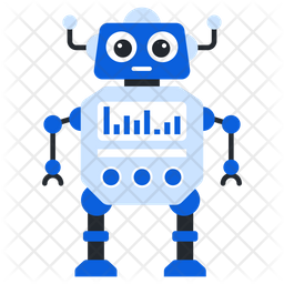 Robotic Infographics Icon - Download in Flat Style