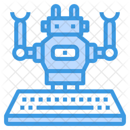 Robotic Programming Icon - Download in Dualtone Style