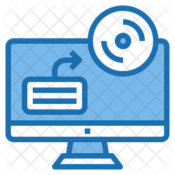 Save data Icon - Download in Colored Outline Style