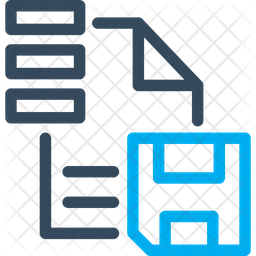 Save File Icon - Download in Dualtone Style