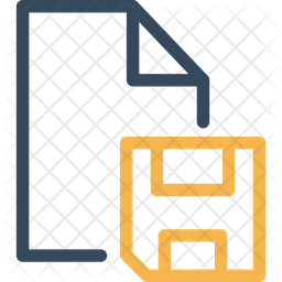 Save File Icon - Download in Dualtone Style